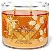 Bath & Body Works SUGARED SNICKERDOODLE vonná svíčka 411g