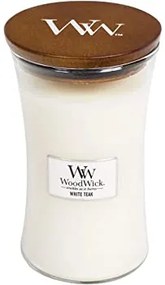 WoodWick Svíčka White Teak váza velká, 609,5 g
