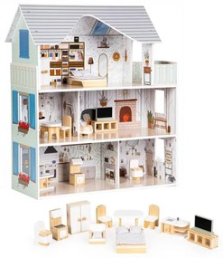 Domeček pro panenky s nábytkem rezidence EMMA