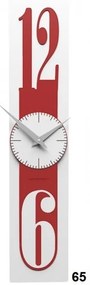 Designové hodiny 10-026 CalleaDesign Thin 58cm (více barevných variant) Barva vínová červená-65 - RAL3003