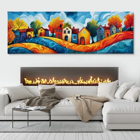 Obraz na plátně - Malebná vesnička Libien FeelHappy.cz Velikost obrazu: 120 x 40 cm