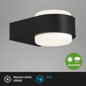 BRILO 3035015 LED venkovní svítidlo 14,4 cm 6,5W 650lm černá (starý kód: BRILO 3035-015) - BRILO