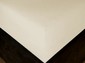 BROTEX Jersey prostěradlo EXCLUSIVE smetanové Rozměr: 120 x 200 cm
