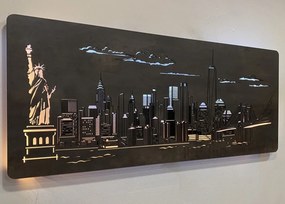 Li-Go "New York" světelný obraz 230V 120x50 cm provedení povrchu: jedle