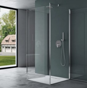 design sprchový kout RAVENA CHROM R36 U-FORM 70-100cm