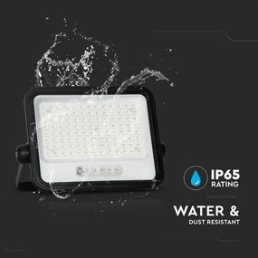 LED Stm. solární reflektor LED/200W/3,2V IP65 10000 mAh černá + dálkové ovládání