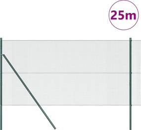 Zemní upevnění svařované drátěné ploty 25 x 1,4 m Zelená 3351733