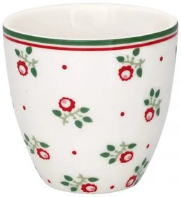 GreenGate Mini porcelánový hrnek na latté Abi White - 100ml