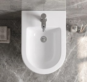 Erga Lily, závěsný bidet 490x360x320 mm, bílá lesklá, ERG-V03-LILY-BD-WH
