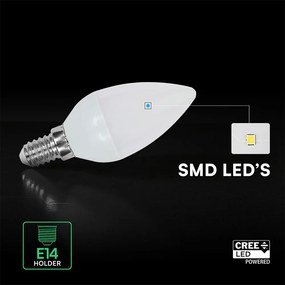 LED Solution LED žárovka svíčka 4,5W E14 Barva světla: Denní bílá 21425816