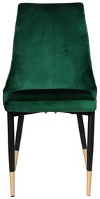 ViaDomo Via Domo - Židle Nera - zelená - 48x93x58 cm