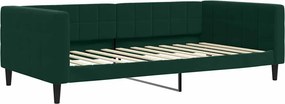 Válenda s přistýlkou a matracemi tmavě zelená 100x200 cm samet 3196724
