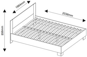 Postel 160 VERONIKA april/wenge