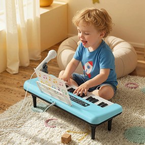 Costway 37 Klávesy Elektronické piano s mikrofonem a hudebním
