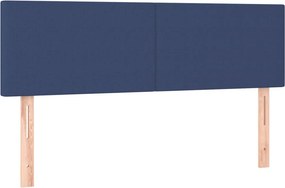 Box spring postel s matrací modrá 140x200 cm textil 3140463