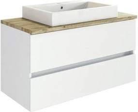 XXXLutz SKŘÍŇKA S UMYVADLEM, bílá, bílá, 100 cm Held - Online Only koupelnové skříňky - 000307010011