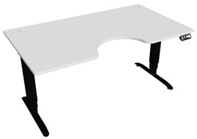 Hobis Motion Elektr. nastavitelný stůl 160x90 s pamětí - HOBIS ERGO MOTION MSE 3M 1600 Dekor stolové desky: bílá, Barva kovové podnože: černá
