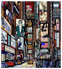 DIMEX | Vliesová fototapeta na zeď Náměstí Times Square MS-3-0013 | 225 x 250 cm | vícebarevná