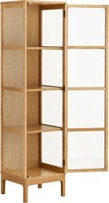 House Nordic Prosklený kabinet ZAMORA 180x47cm dub 3001500