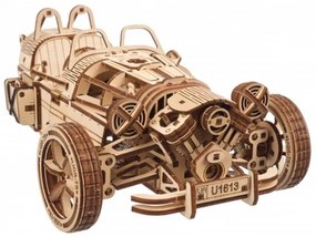 Ugears 3D dřevěné mechanické puzzle Tříkolka UGR-S