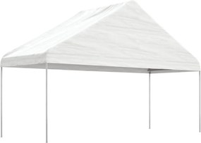 Altán se střechou bílý 8,92 x 5,88 x 3,75 m polyethylen 3155520
