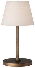 Mosazná kovová nabíjecí stolní LED lampa Halo Design New Northern 29 cm