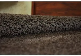 Kusový koberec SHAGGY MICRO hnědý velikost 120x170 cm | krásné koberce cz