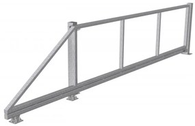 Samonosná posuvná brána š. 300 - 350 cm x v. 150 cm ✔ Bez dojezdového sloupku