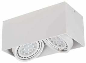 Minimalistické bodové svítidlo Cardi 2 bílá