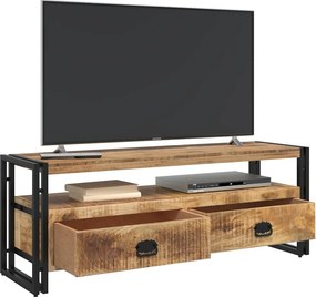TV stolek 120 x 35 x 45 cm masivní mangovníkové dřevo 247402