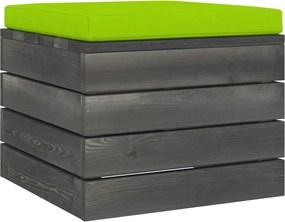 vidaXL Zahradní taburety z palet 2 ks + podušky masivní borové dřevo [3061718] Barva: antracitová