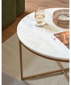 Konferenční stolek Kave Home Shefield, ø 80 cm