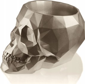 Květináč Skull Low-Poly Brass Poli 11 cm