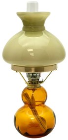 Floriánova huť Petrolejová lampa ZUZANA 43 cm amber FL0036