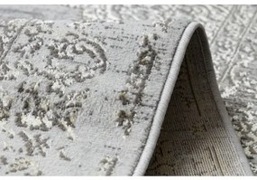 koberec LIRA E1468 Růžice, strukturální, moderní, glamour šedá / zl velikost 140x190 cm | krásné koberce cz