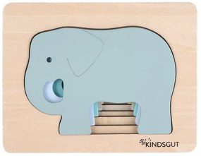 Dřevěné dětské puzzle Kindsgut Elephant