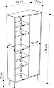 Knihovna Houseland Frem pískovec
