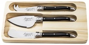 LAGUIOLE Premium nože na sýr 3 ks black