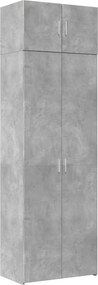 Úložná skříňka betonově šedá 70x42,5x225 cm kompozitní dřevo 3281325