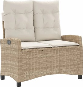 4dílný zahradní jídelní set s poduškami béžový polyratan 3277416