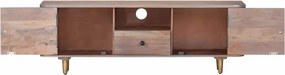 TV stolek 118 x 30 x 40 cm masivní akáciové dřevo 322684