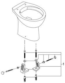 GROHE 39430000 - Stojící WC BAU CERAMIC 515 x 356 x 406 mm keramika/bílá