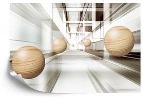 Fototapeta Dřevěné Koule 3D Samolepící tapety 360x240