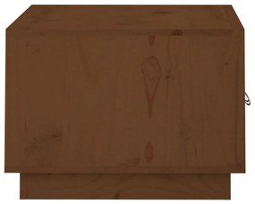 Konferenční stolek medově hnědý 80x50x35 cm masivní borovice - Default Title