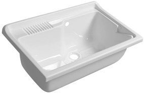 Aqualine výlevka na skříňku 80 x 50 cm plast bílá PI8050