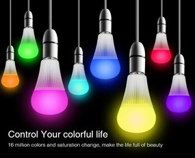 LED Solution Mi-Light MiBoxer RF LED žárovka RGB+CCT 9W E27