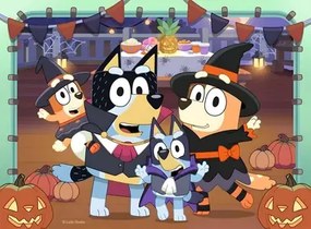 RAVENSBURGER Puzzle Bluey Halloween 4v1 / 12+16+20+24 dílků