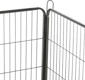PawHut venkovní výběh pro štěňata, 60H cm, 16 segmentů, ohrádka pro domácí zvířata, ohrádka pro štěňata, ohrádka, přizpůsobitelná, se 2 dvířky, ocel|…