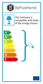 Závěsné svítidlo ve zlaté barvě se skleněným stínidlem Pure – WOOOD