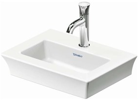 Duravit White Tulip - Umývátko 45x33 cm, 1 otvor pro baterii, s WonderGliss, bílá 07374500411